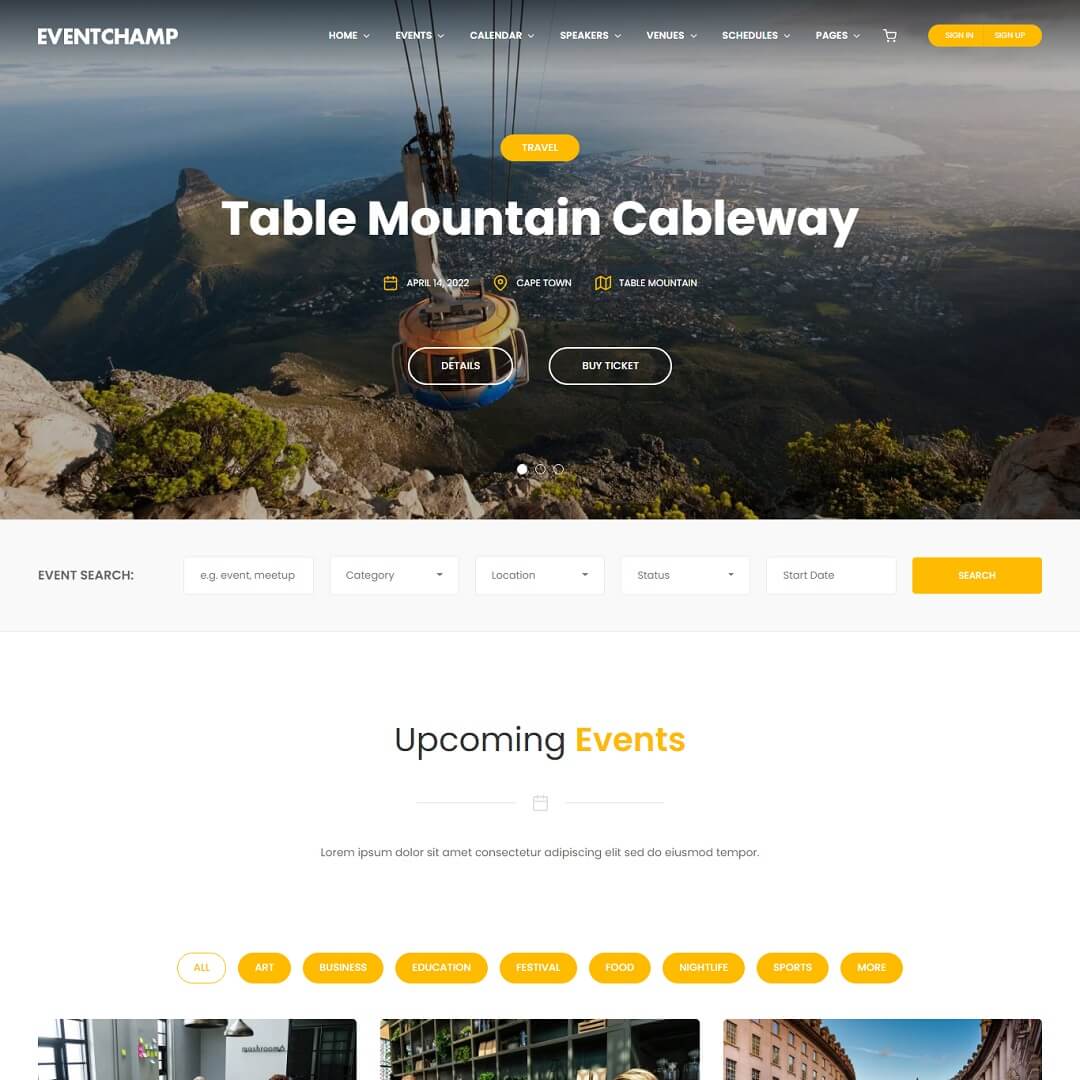 25+ Most Popular Event WordPress Themes - WordPress Themes & Website ...