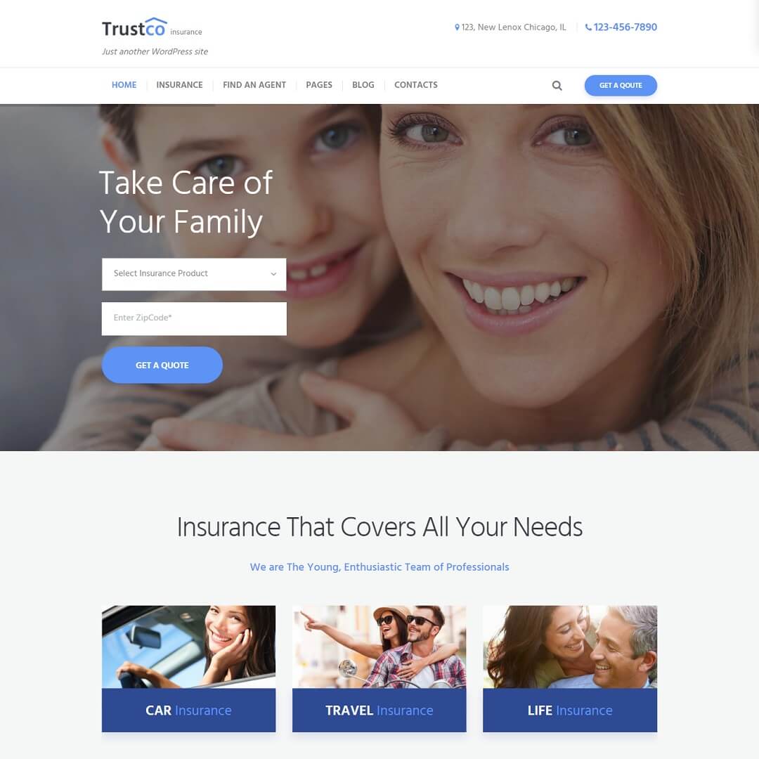 Top 10 Insurance Website Templates - WordPress Themes & Website Templates
