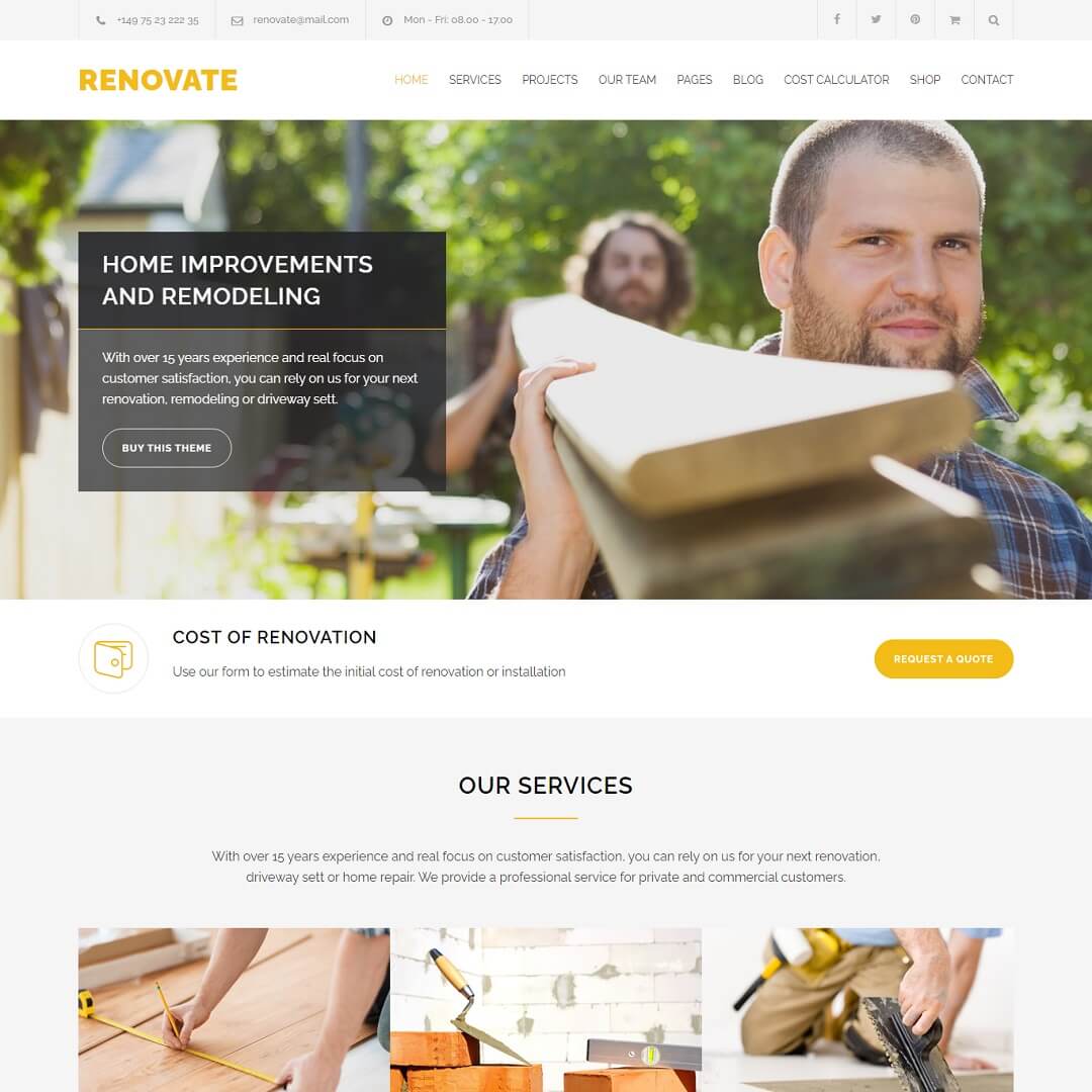 Best 25 Construction WordPress Theme for Builder Company - WordPress ...
