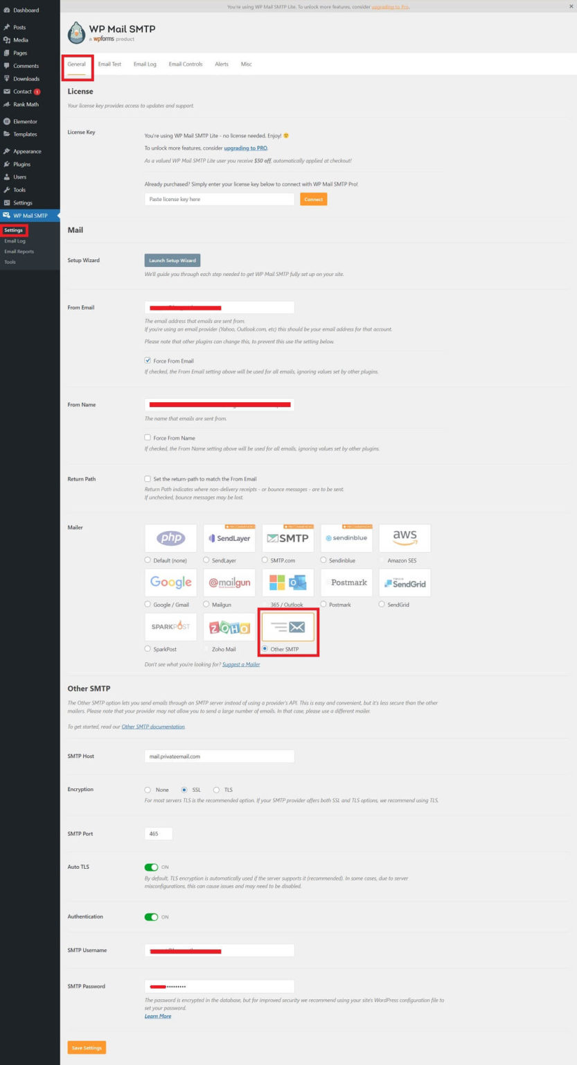 How to Configure SMTP on Your Website Using Namecheap Business Email - WordPress Themes ...